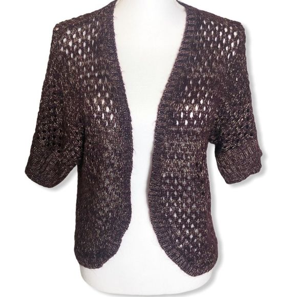 Copper Key | Sweaters | Copper Key Knit Open Front Cardigan Shrug ...